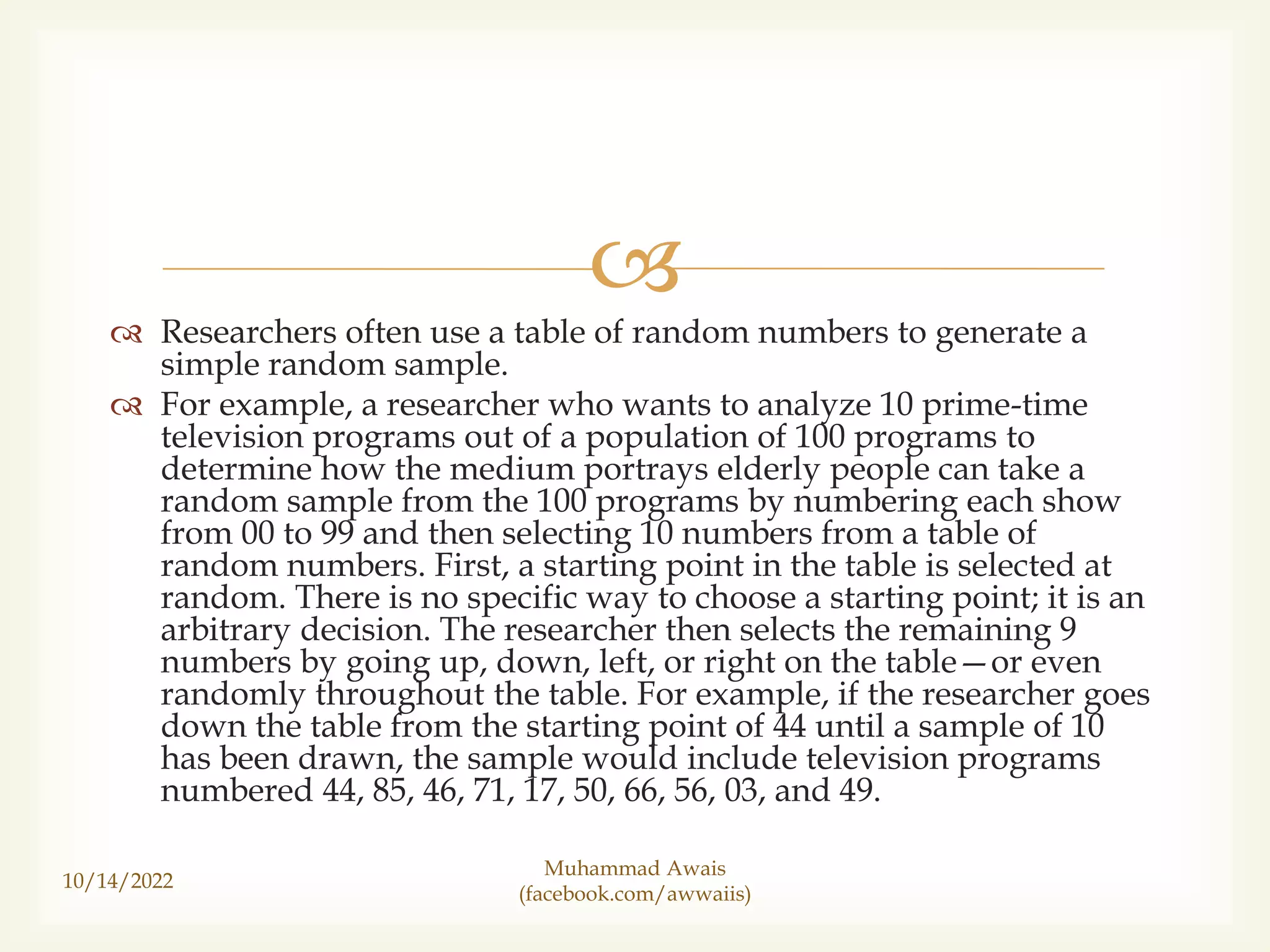 Simple Random Sampling Technique - Probabiltiy Sampling - Mass Media ...