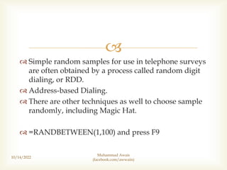 Simple Random Sampling Technique - Probabiltiy Sampling - Mass Media ...