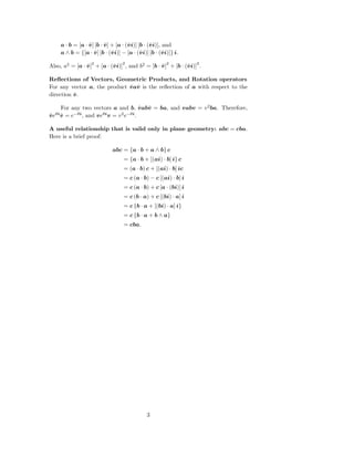 A Very Brief Introduction to Reflections in 2D Geometric Algebra, and ...