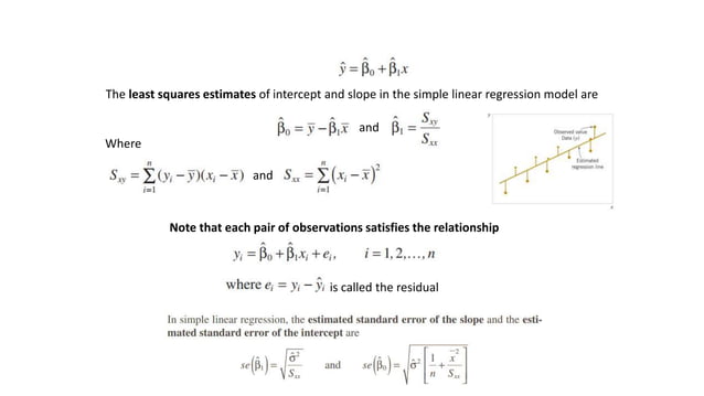 Simple regression analysis | PPT