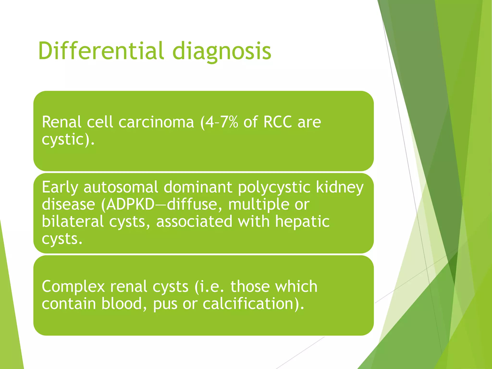 Simple renal cysts | PPTX