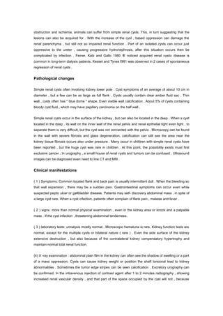 Simple renal kidney | PDF