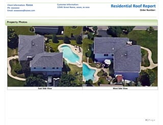 Residential Roof Report | PDF | Landscaping | Home & Garden