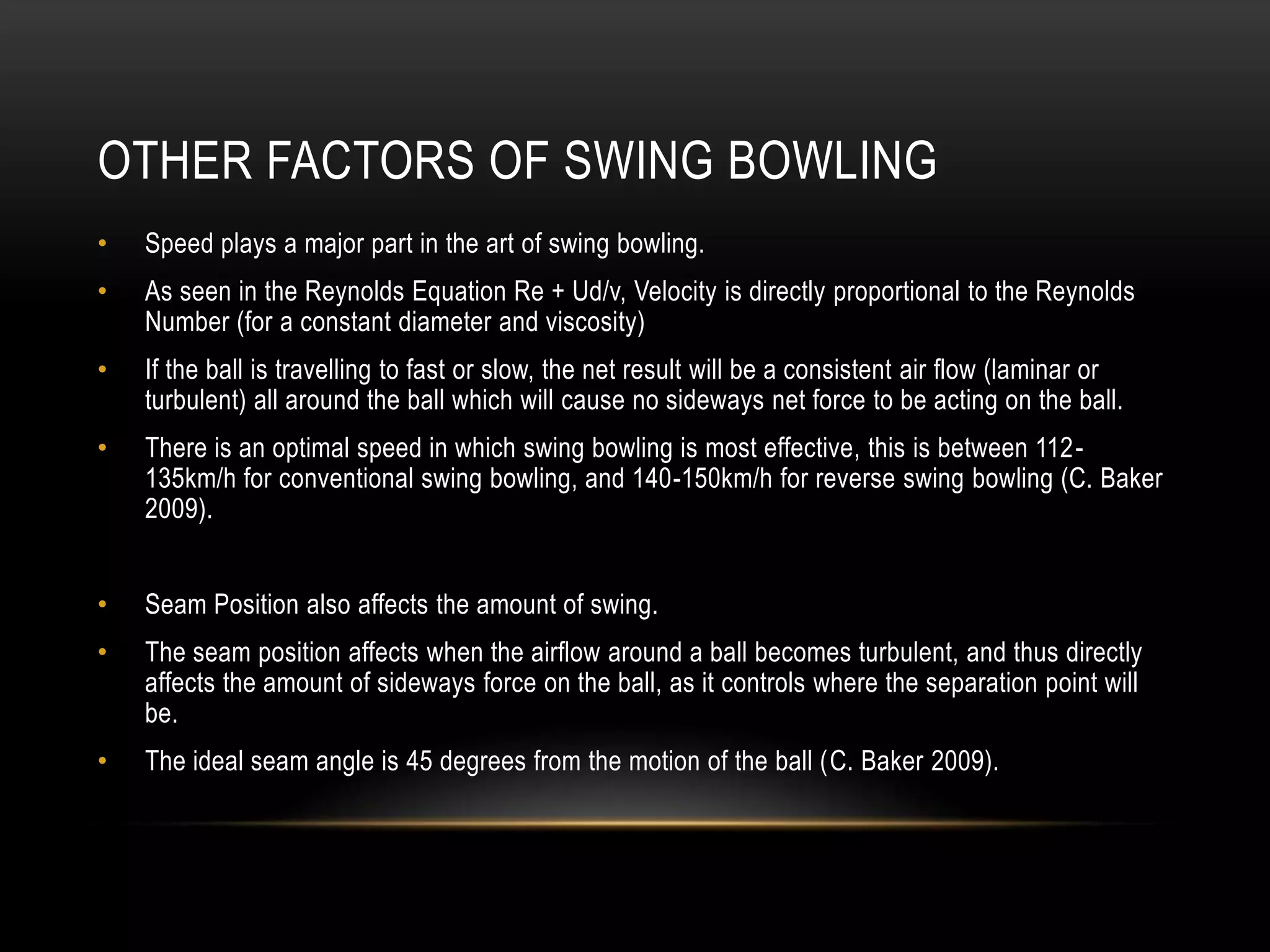 Physics of a Cricket Ball | PPTX