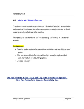 Simple sales systems | PDF