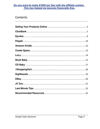 Simple sales systems | PDF