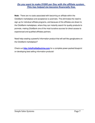 Simple sales systems | PDF