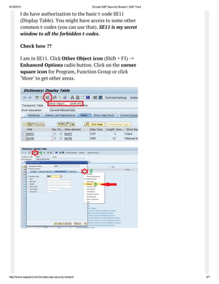 Simple SAP Security Breach !! | PDF