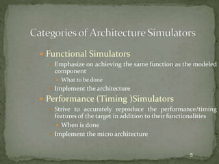 Simple Scalar Simulator of ACD Familiariation Labratory Manual | PPTX