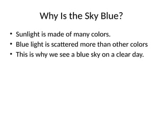 Everyday Science Explained: Simple Answers to Why the Sky Is Blue ...