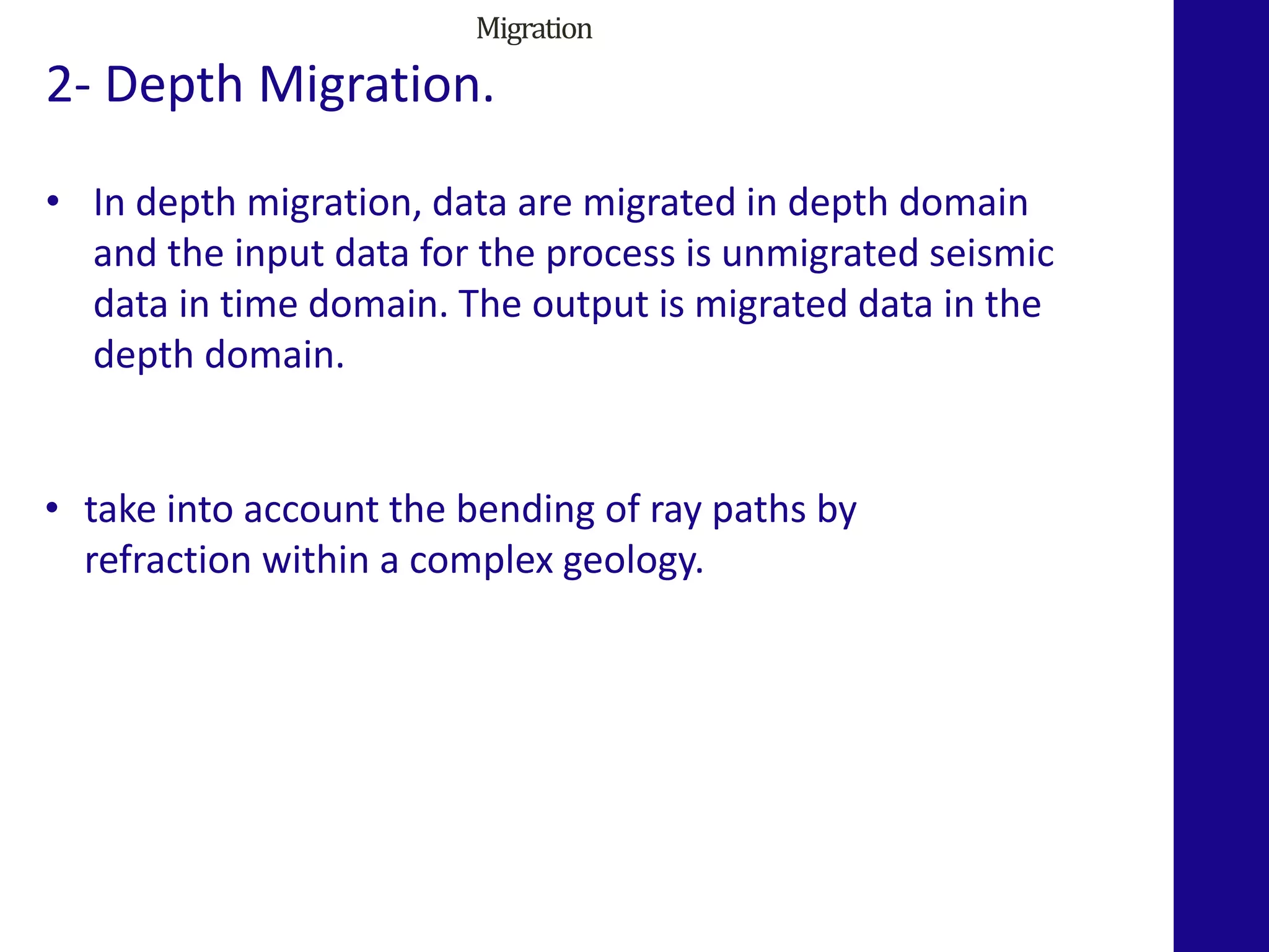 Simple seismic processing workflow | PDF