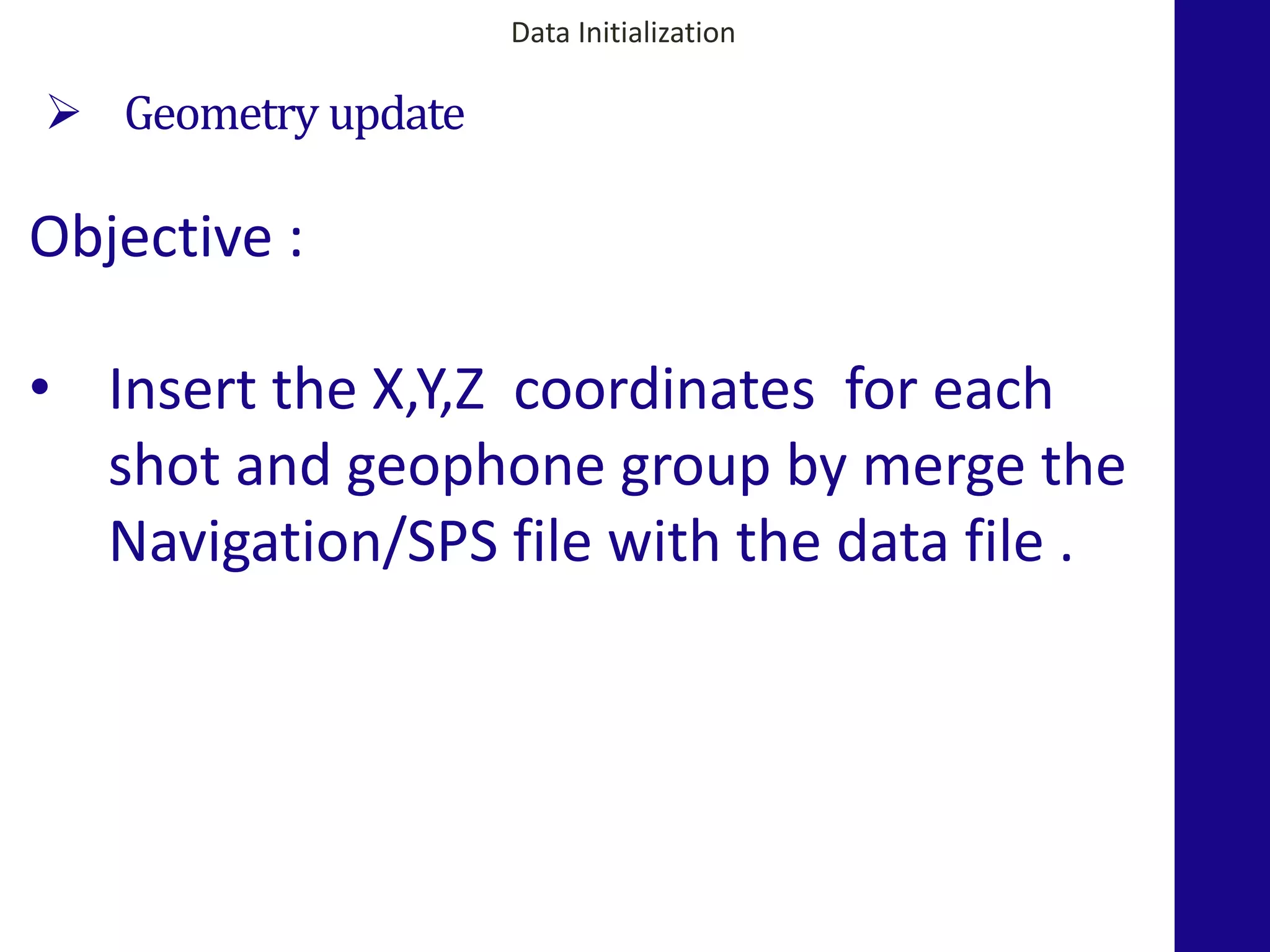 Simple seismic processing workflow | PDF