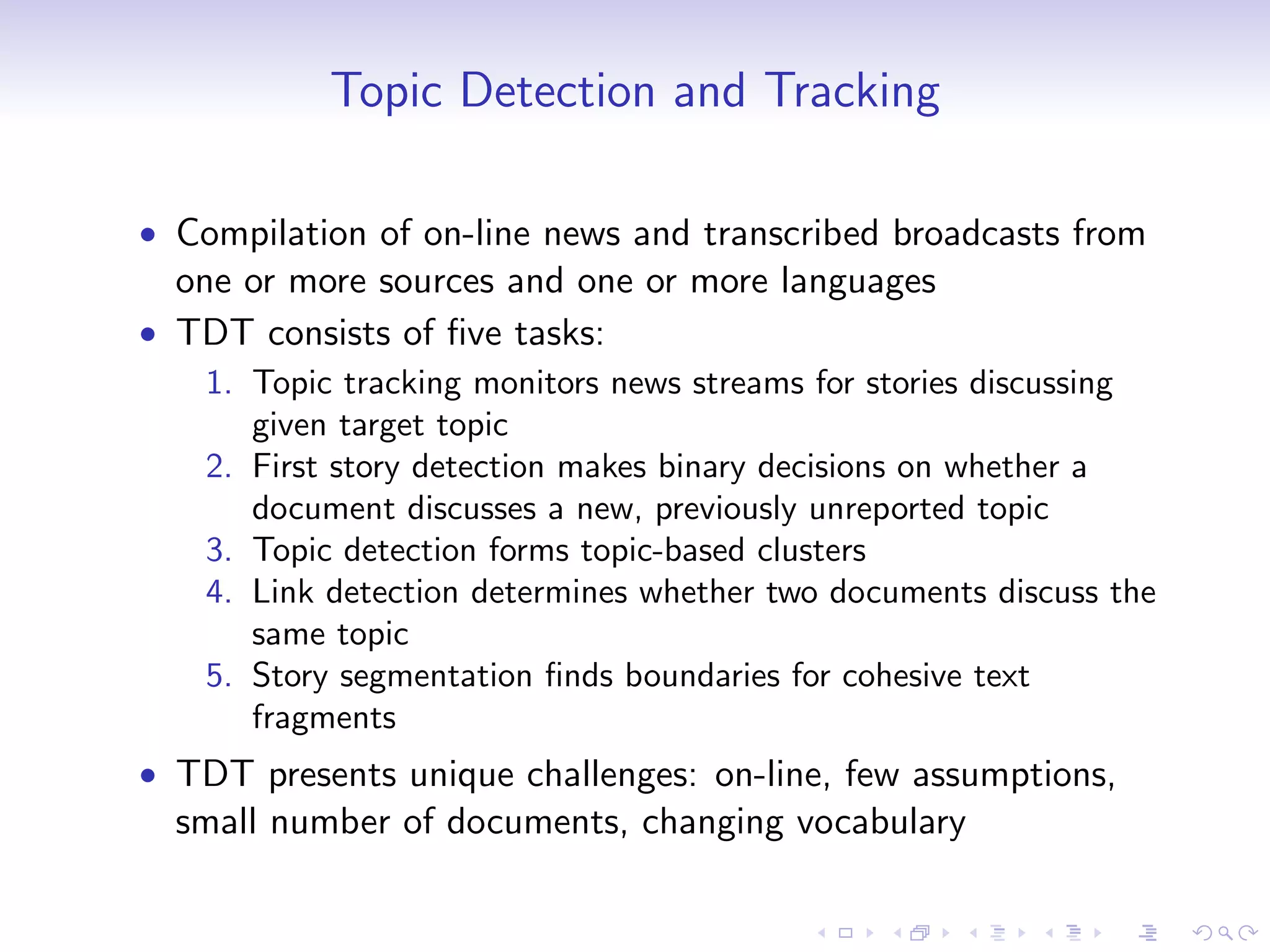 Simple semantics in topic detection and tracking | PDF