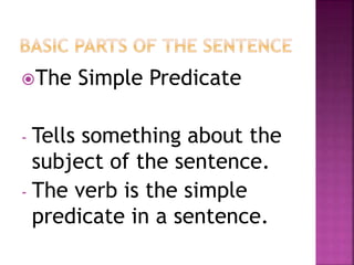 Simple sentence | PPTX
