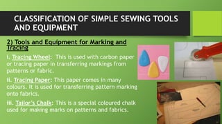 SIMPLE SEWING TOOLS AND EQUIPMENT YR 7.ppt | Needlework | Arts and Crafts