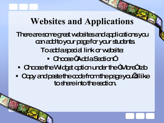 Simple Shutterfly Classroom Website Creation | PPT | Web Development ...