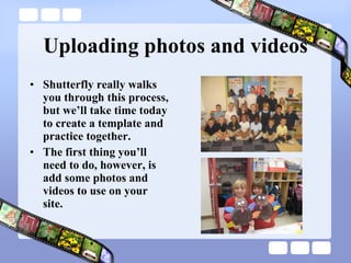 Simple Shutterfly Classroom Website Creation | PPT