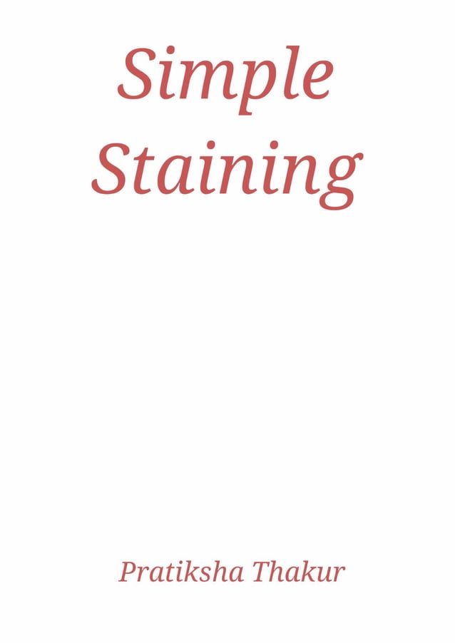 Simple Staining | PDF