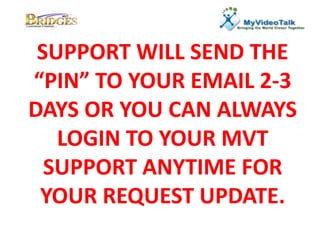 Simple step how to request for pin | PPTX