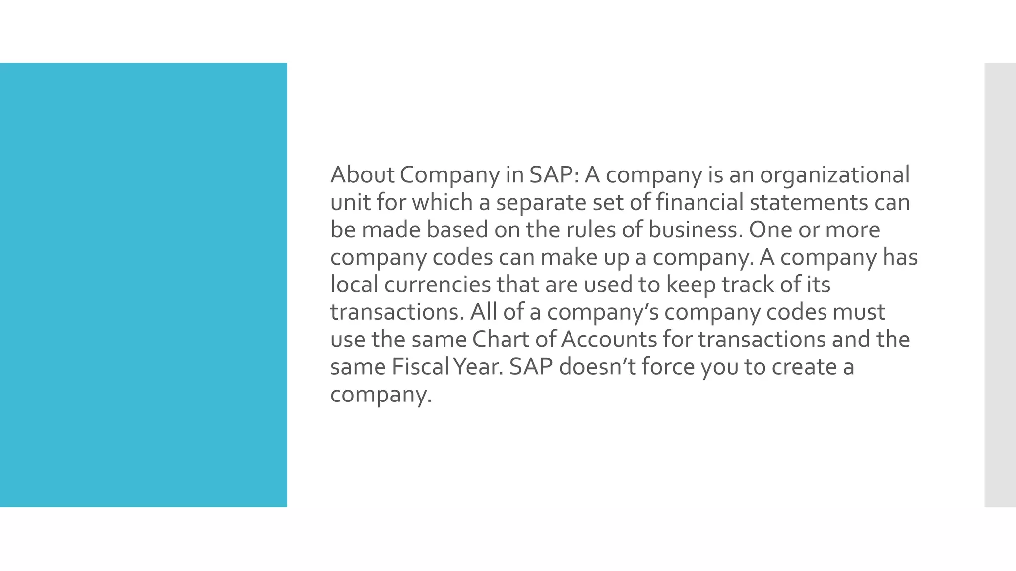 Simple Steps to Create Company in SAP FICO | PPTX