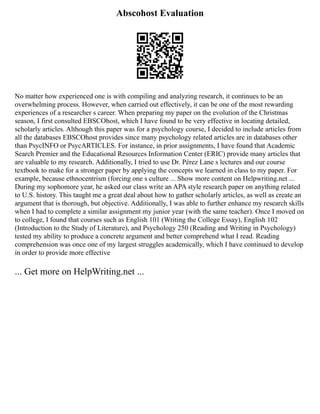 Simple Steps To Writing A Research Paper | PDF