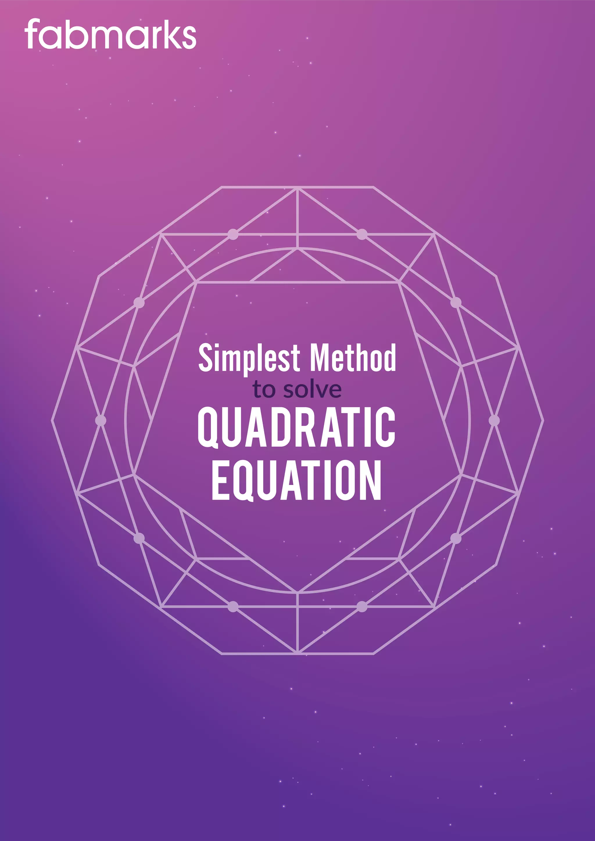 No factorization,no complex methods -Simplest method to solve quadratic ...