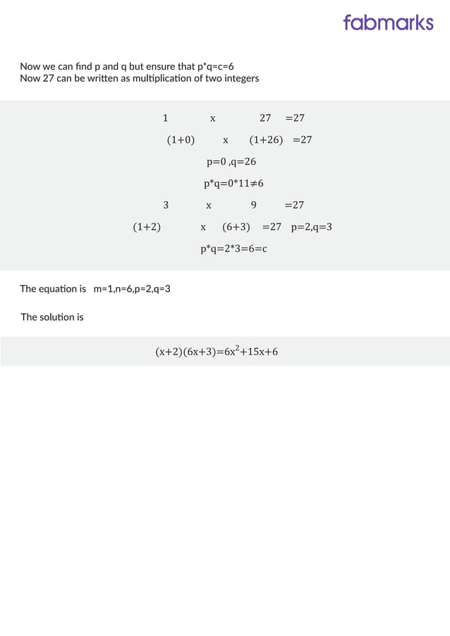 No factorization,no complex methods -Simplest method to solve quadratic ...
