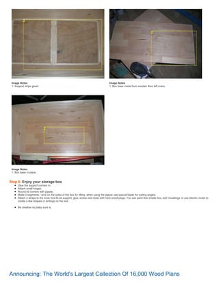 Simple storage box | PDF | Woodworking | Arts and Crafts