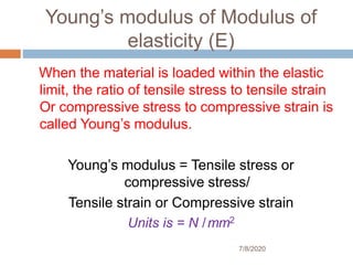 Simple stress and strains | PPTX