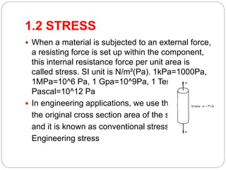 Simple stresses and strain | PPTX | Geology | Science