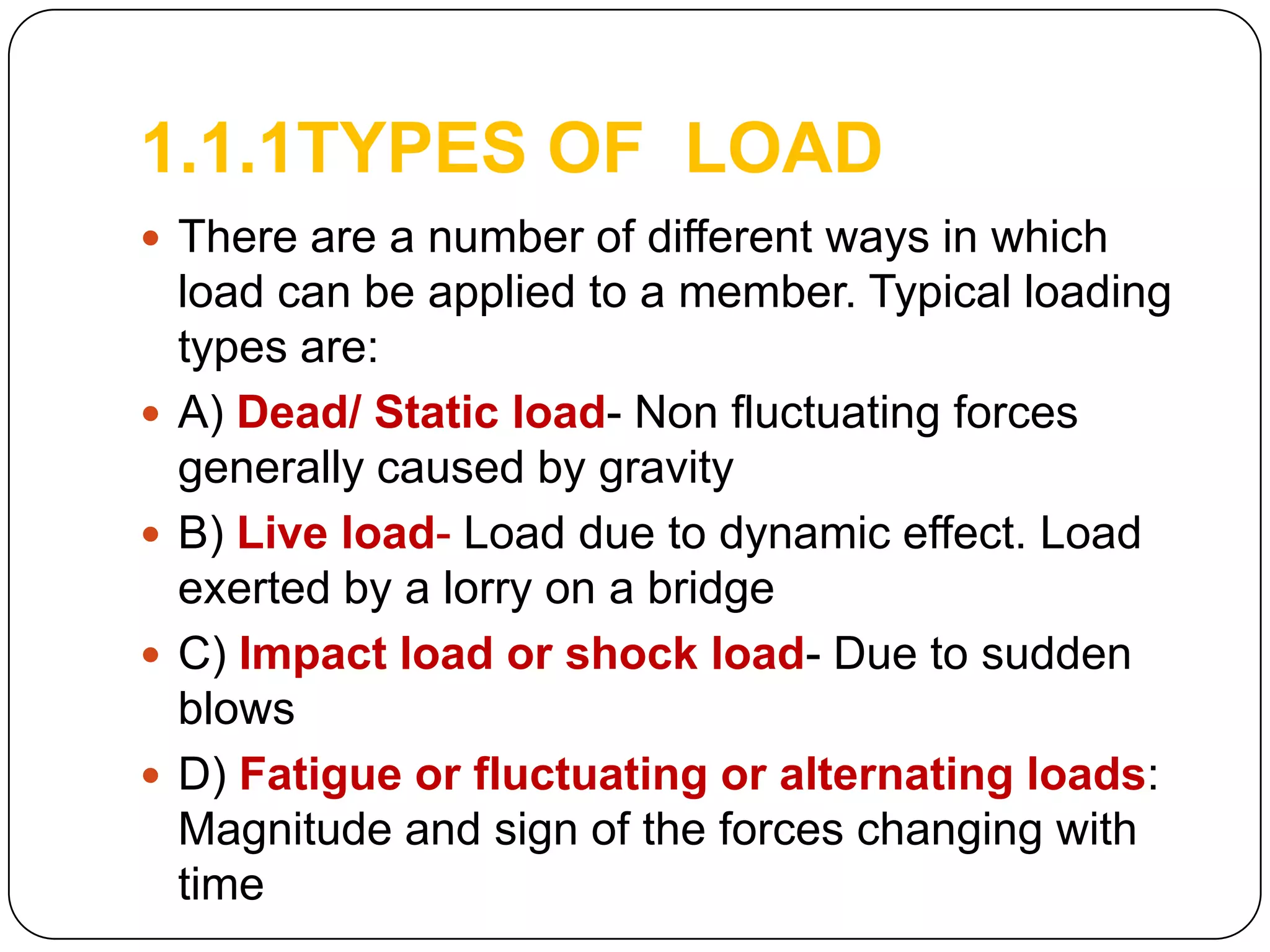Simple stresses and strains | PPTX | Physics | Science