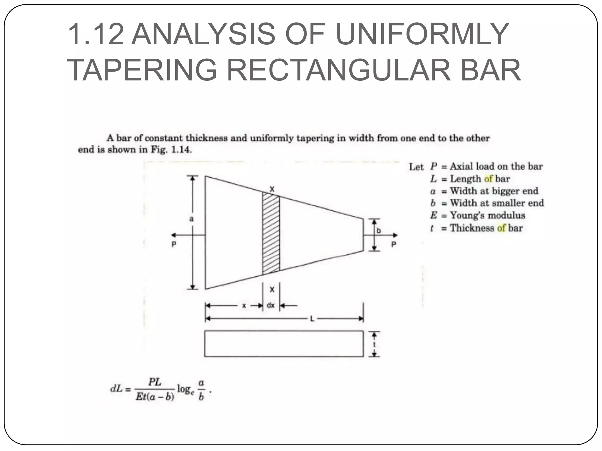 Simple stresses and strains | PPTX | Physics | Science