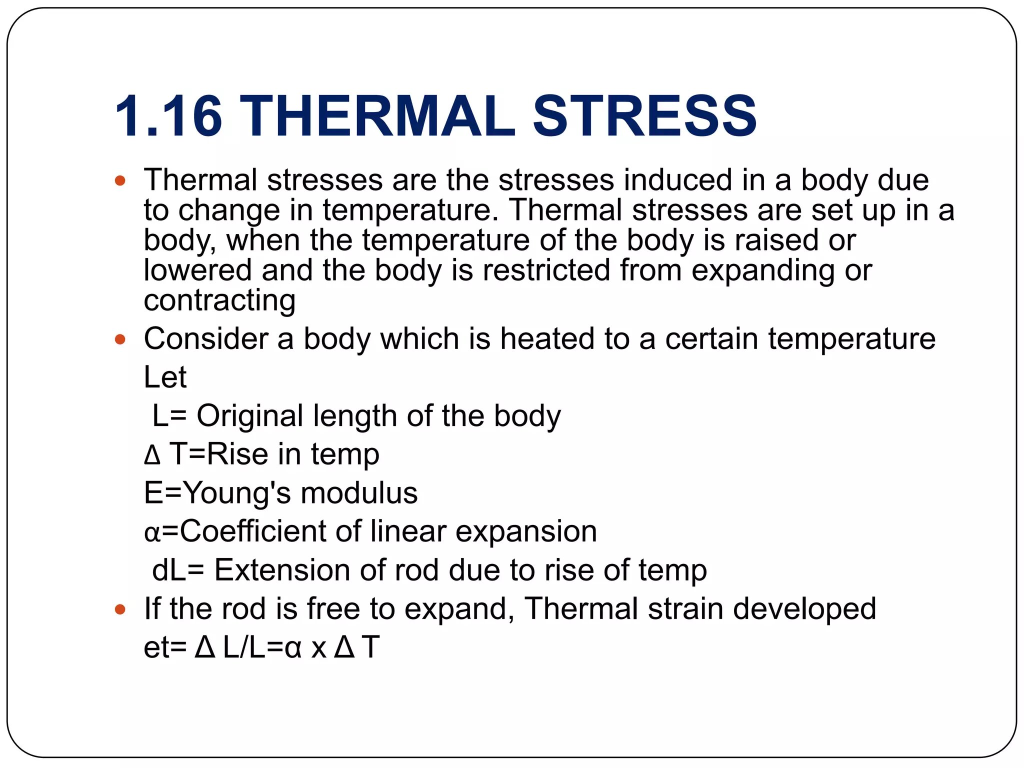 Simple stresses and strains | PPTX