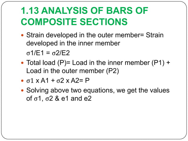 Simple stresses and strains | PPTX | Physics | Science