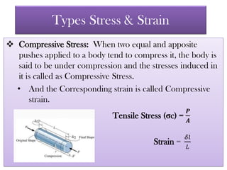 Concept of Simple Stress & Strain | PDF
