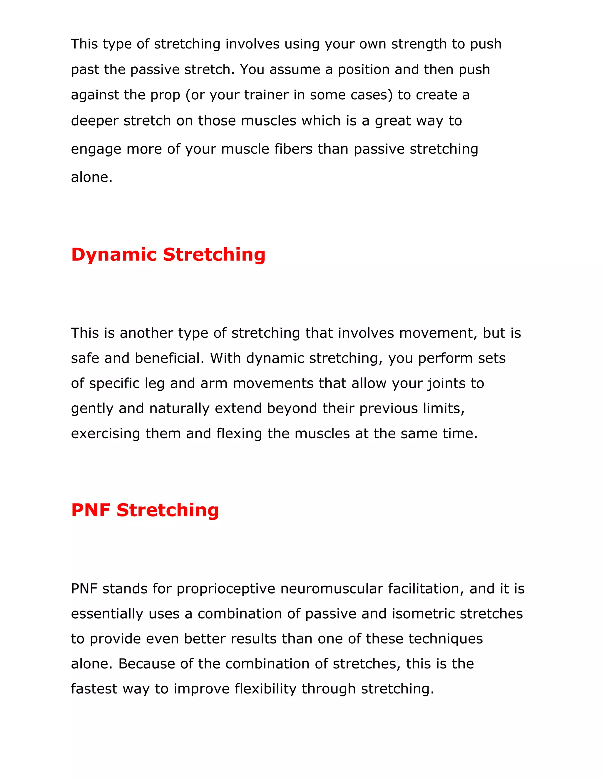 Simple stretching for seniors | PDF