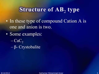 Simple structures of solid state chemistry | PPTX | Chemistry | Science