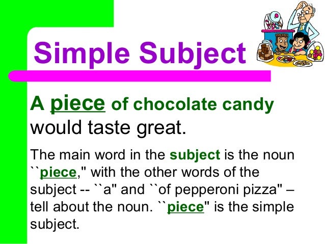 Simple Subject Simple Subject