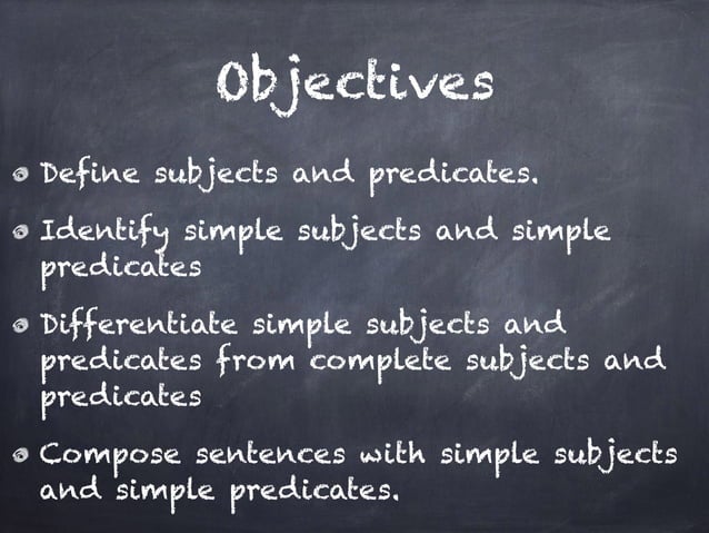 Simple subjects and predicates | PDF