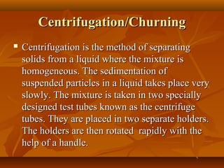 Simple techniques of separating mixtures | PPT