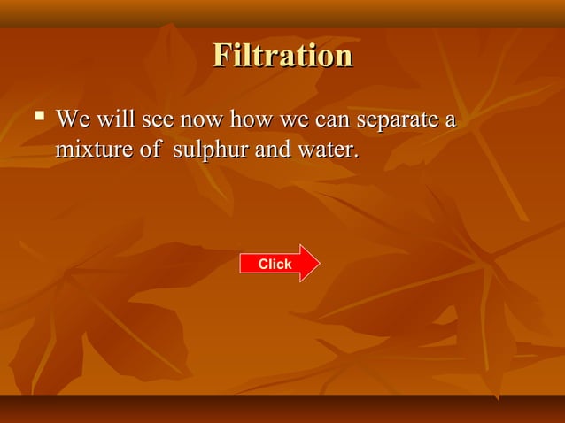 Simple techniques of separating mixtures | PPT