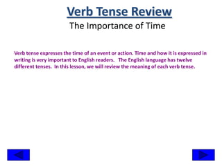 Simple tenses of the verb | PPTX