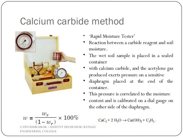 Simple test on soil