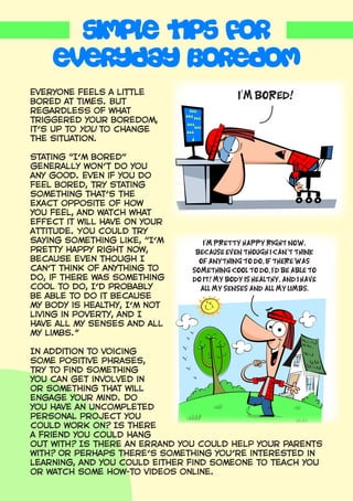 Simple Tips for Everyday Boredom | PDF