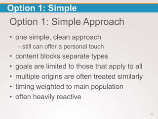Simple to Complex: A Spectrum of Communication Plan Solutions | PPTX