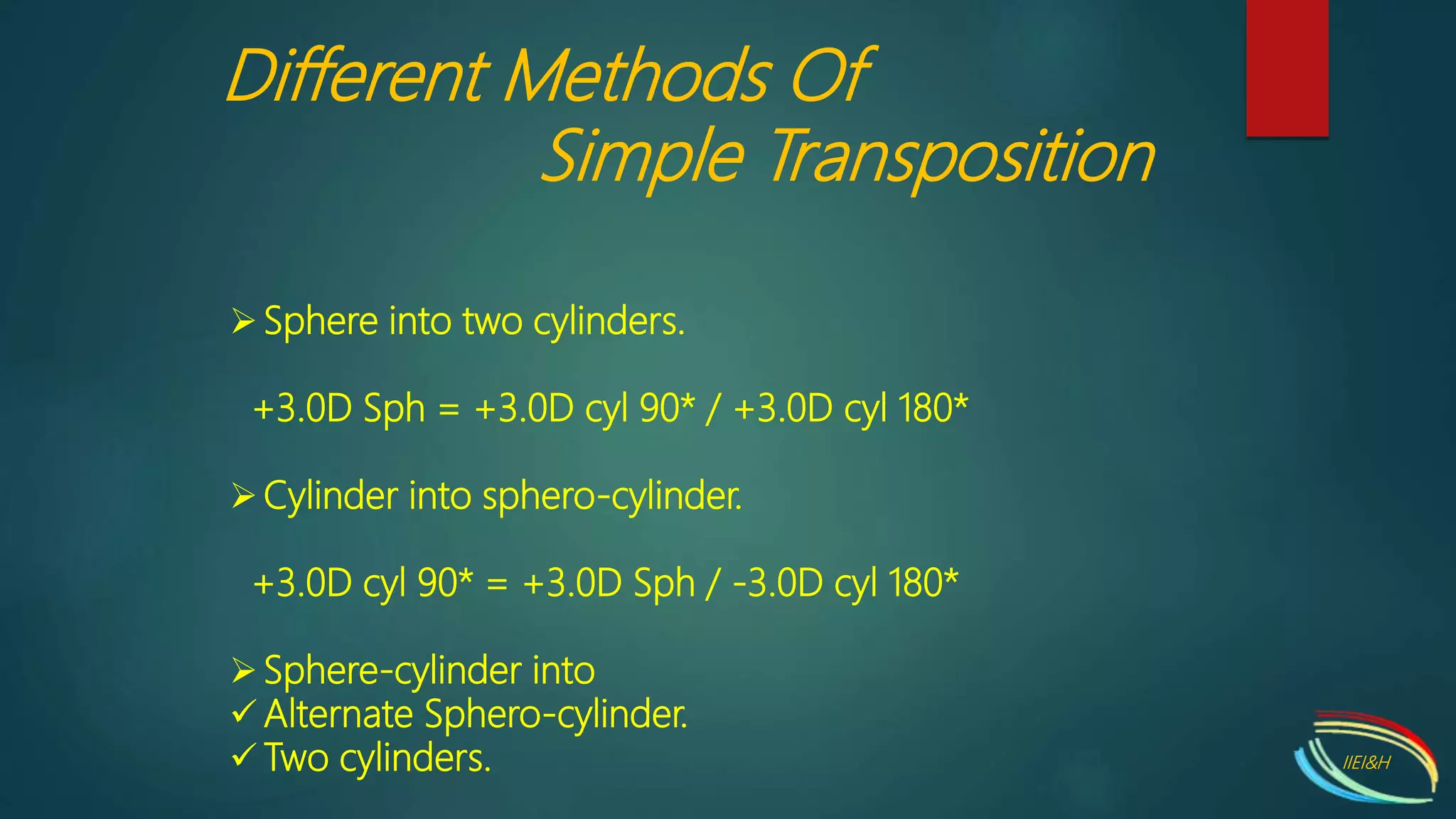 Simple & Toric Transposition | PPTX