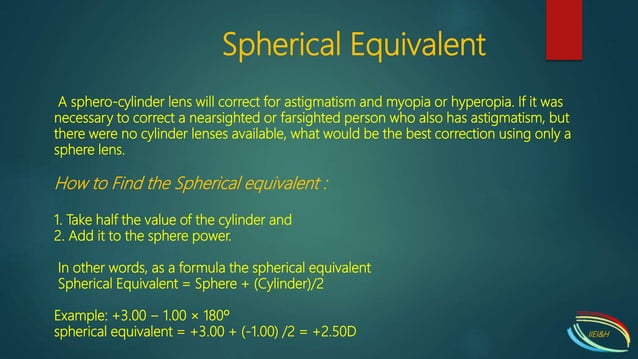 Simple & Toric Transposition | PPTX | Eye and Vision Conditions ...