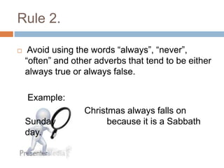 Simple true false test | PPT