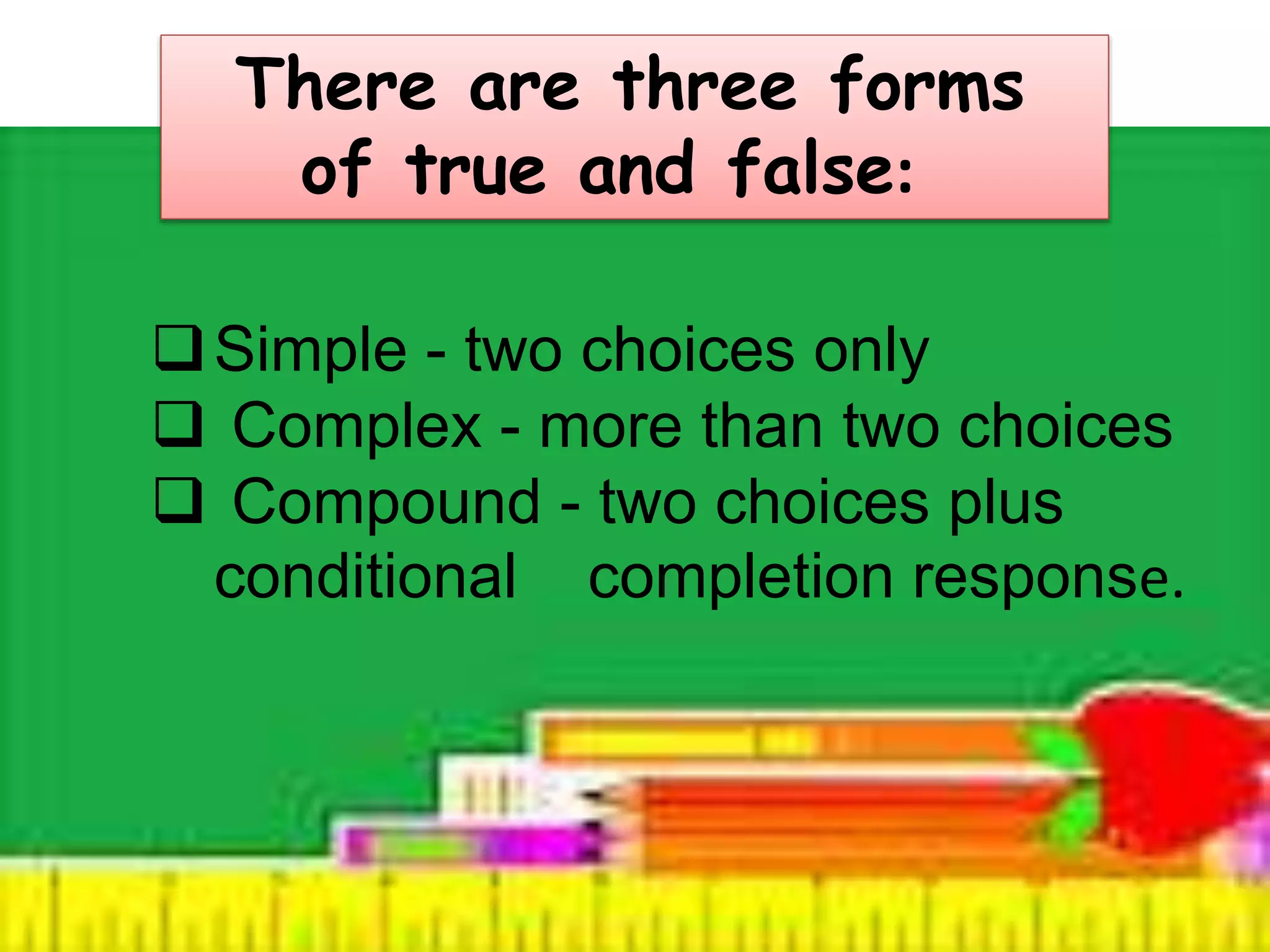 Simple true or false | PPTX