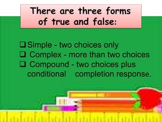 Simple true or false | PPT